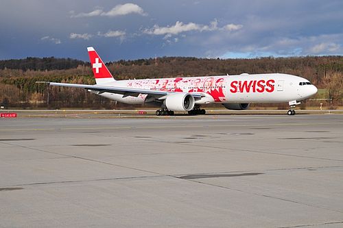 Fotobericht: Erste B777-300ER der SWISS in Sonderlackierung | Austrian ...